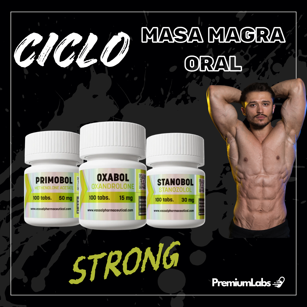 Ciclo Oral Masa Magra: Primobolan Winstrol Oxandrolona Vassal – Premium Labs MX